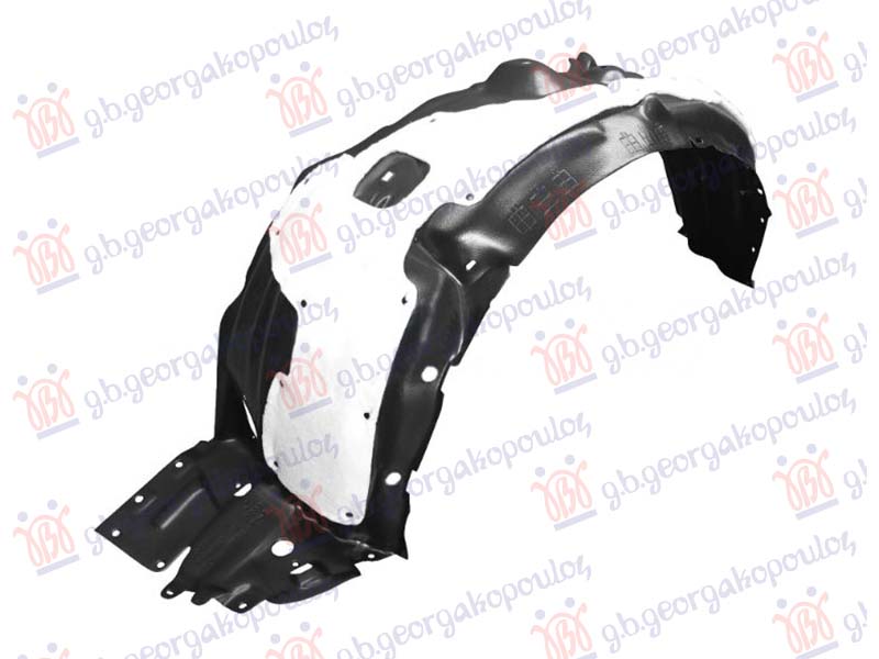 POTKRILO PLASTICNO (SA ZVUCNOM IZOLACIJOM) (GR) Leva str. TOYOTA YARIS IV (2020-) (OEM: 53876-52540, 53876-52540-PFM, 5387652540)