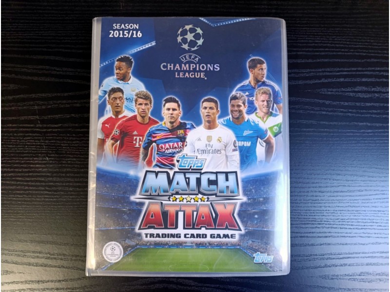 Topps Champions League 2015-16 Match Attax set + binder
