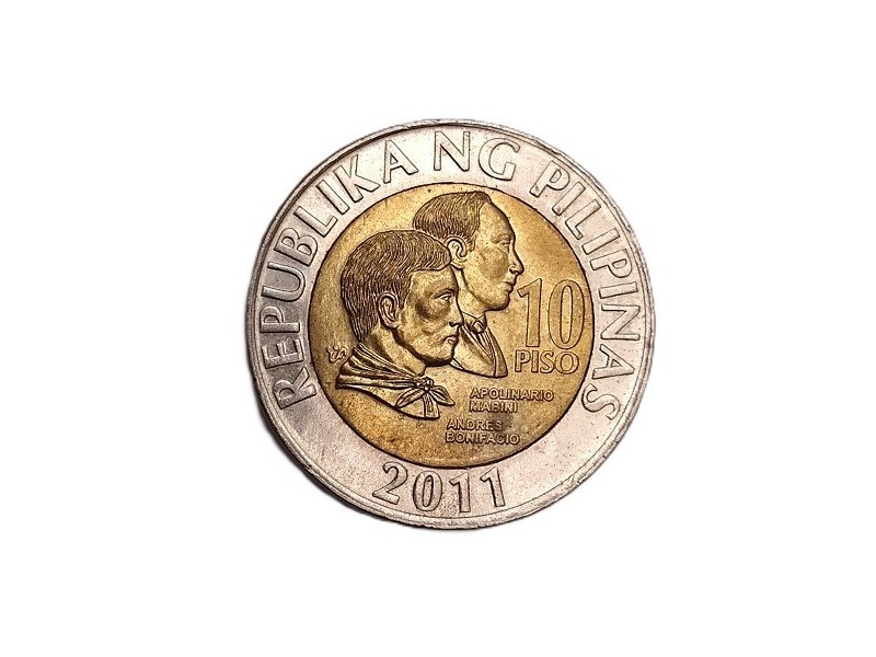 ** FILIPINI - 10 PISO 2011. ** - BIMETAL