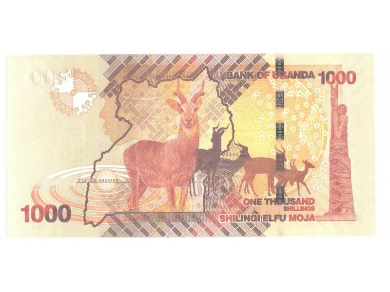 Uganda 1000 šilinga 2022 UNC