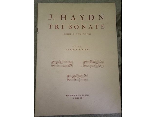 J. Haydn - TRI SONATE