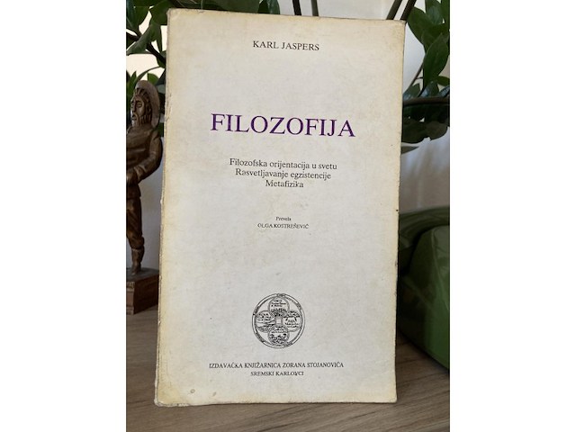 Karl Jaspers FILOZOFIJA (RETKO)