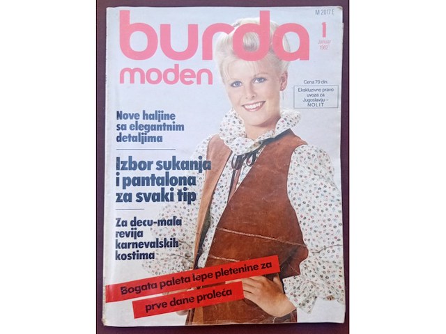 Burda moden, 1. Januar 1982.