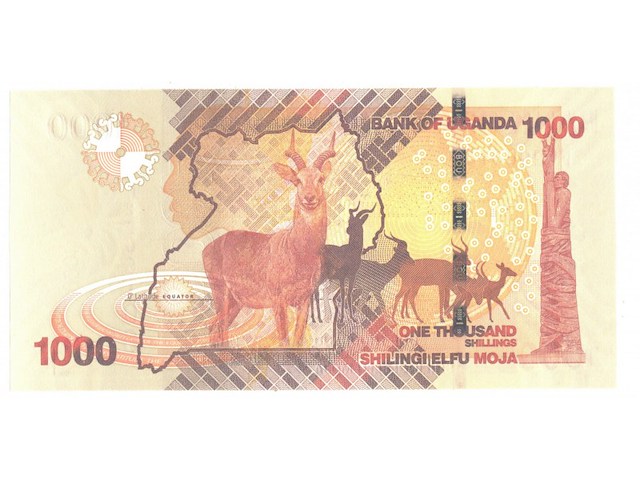 Uganda 1000 šilinga 2022 UNC