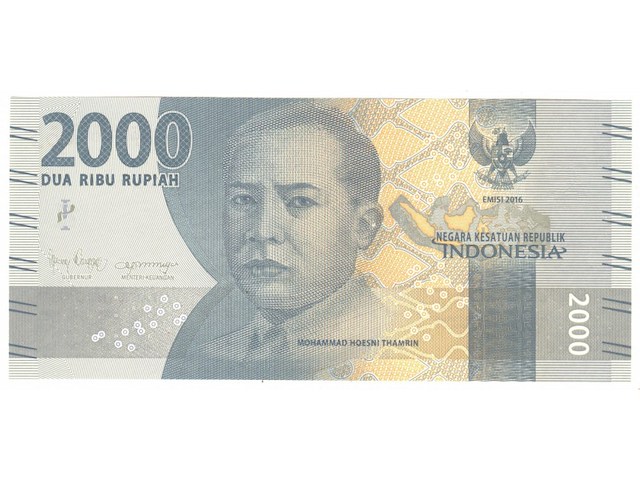 Indonesia 2000 Rupiah 2016 UNC