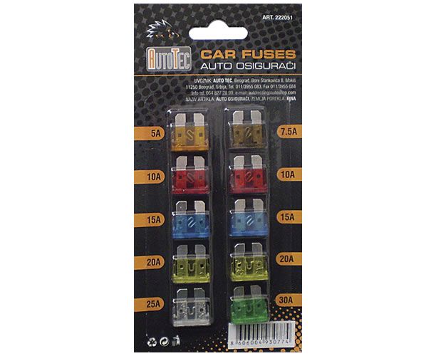 Osigurač ubodni garnitura AutoTec 99E0565