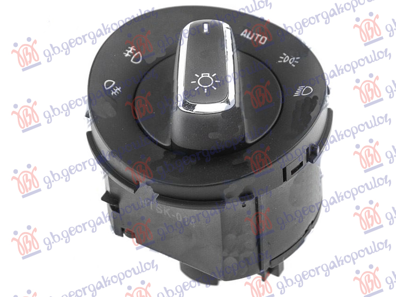 PREKIDAC ZA FAROVE (AUTO) HROM (10 PIN) SKODA SUPERB (2008-2013) (OEM: 3T0941431B)