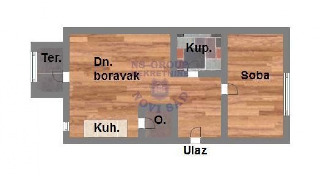 Odličan povoljan dvosoban stan u Petrovaradinu u izgradnji! 40m2