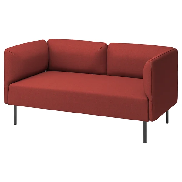 Modularna sofa dvosed, Gunnared/smeđe-crvena metal