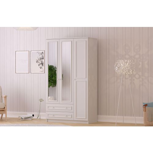 Rb-186 Matte White Wardrobe