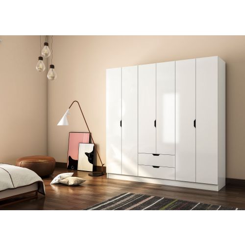 Rb-157 Matte White Wardrobe