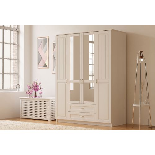 Rb-121-01 Matte White Wardrobe