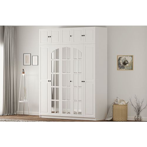 Rb-185-14 Matte White Wardrobe