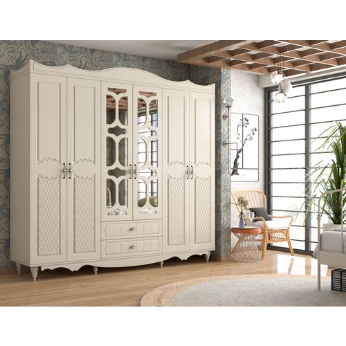 Rb-049 Matte White Wardrobe