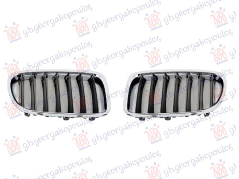 PVC MASKA (HROM/SJAJ-CRNA) SET (SPORT-LINE) BMW X1 (E84) (2013-2015) (OEM: 51117347670)
