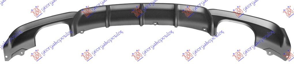 SPOJLER ZADNJEG BRANIKA (2 OTVORA ZA CEVI AUSPUHA) (M-STYLE) BMW SERIES 3 (F30/F31) SDN/S.W. (2012-2014)