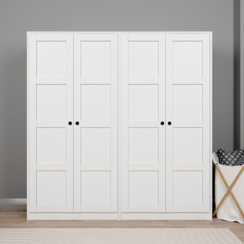Lucas 1600-86 White Wardrobe