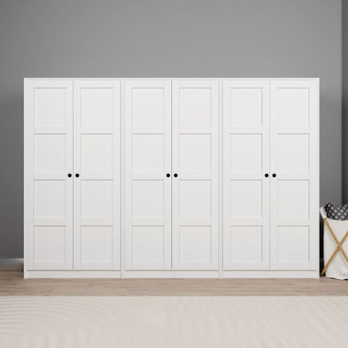 Lucas 1600-88 White Wardrobe