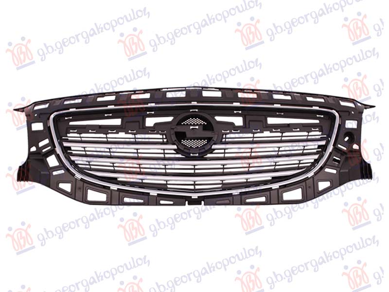 PVC MASKA KOMPLET (CRNA SA HROM LAJSNAMA) (BEZ GORNJE HROM LAJSNE) OPEL INSIGNIA (2008-2013) (OEM: 1320377, 13238422, 13264449)