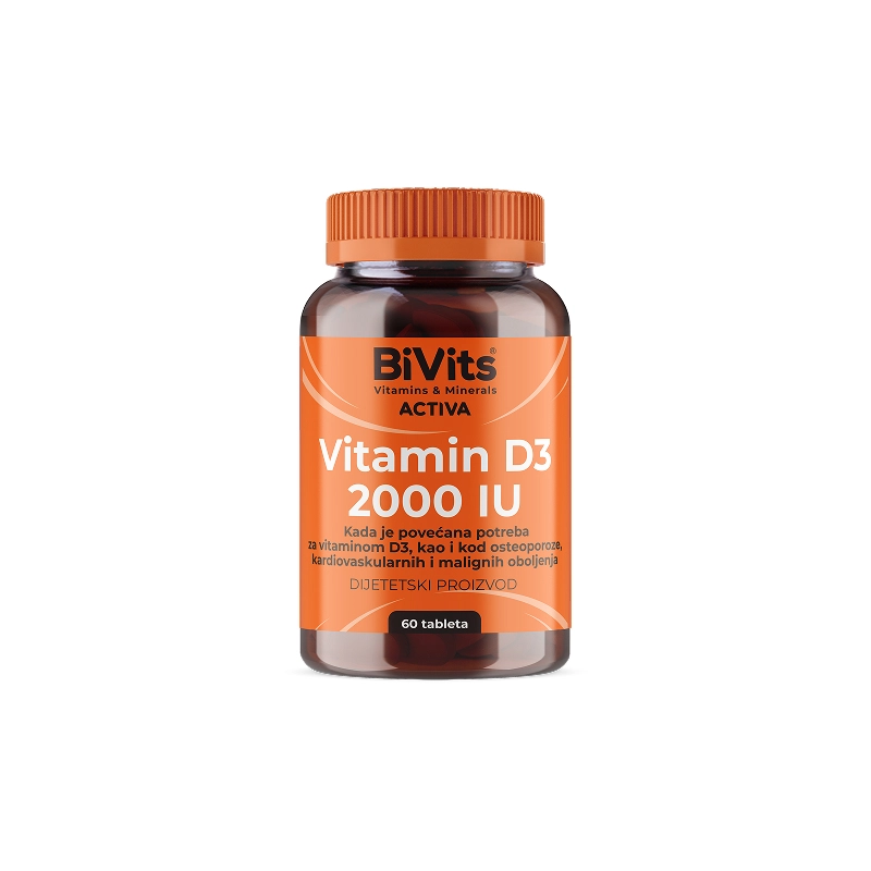 BIVITS Vitamin D3 2000IU 60 Tableta