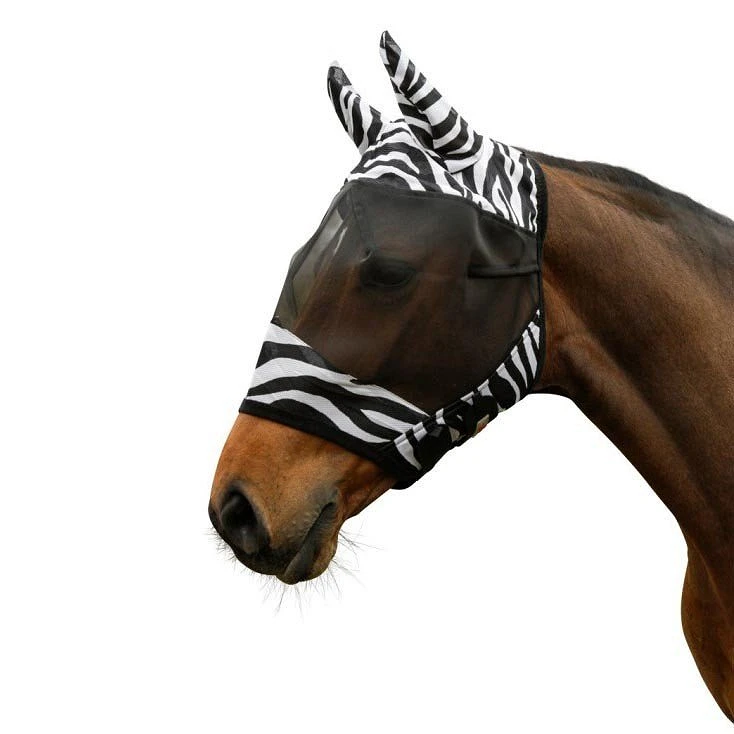 Maska za konja protiv insekata Zebra cob