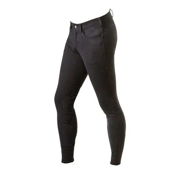 Pantalone za jahanje muške crne 52 BasicPlus