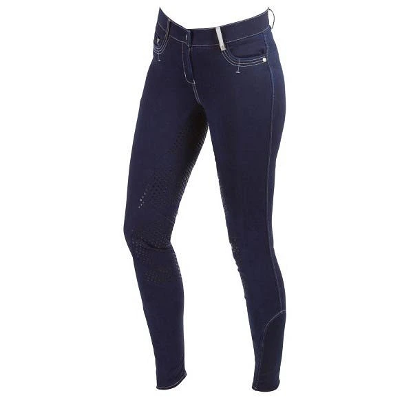 Pantalone za jahanje ženske plave 38 BasicPlus