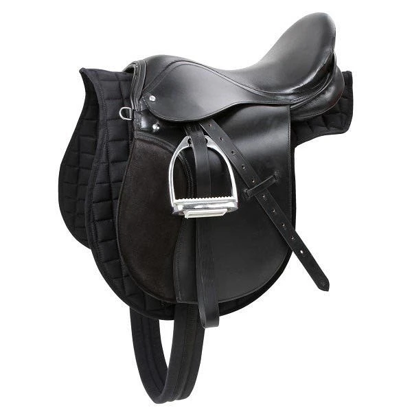 Sedlo za konje crno Haflinger komplet 17,5"