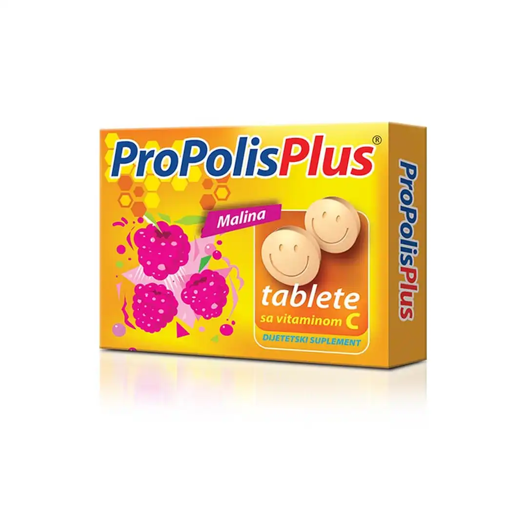 Propolis Plus C Vitamin Malina 20 Tableta
