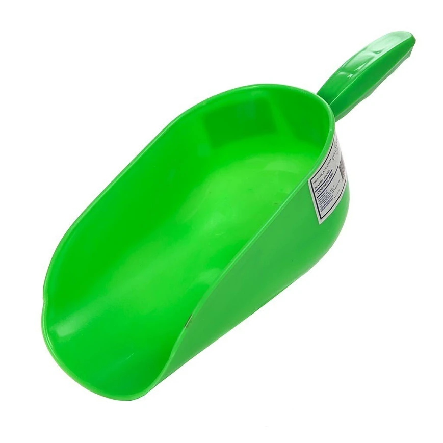Lopata za doziranje hrane plastična zelena 37cm
