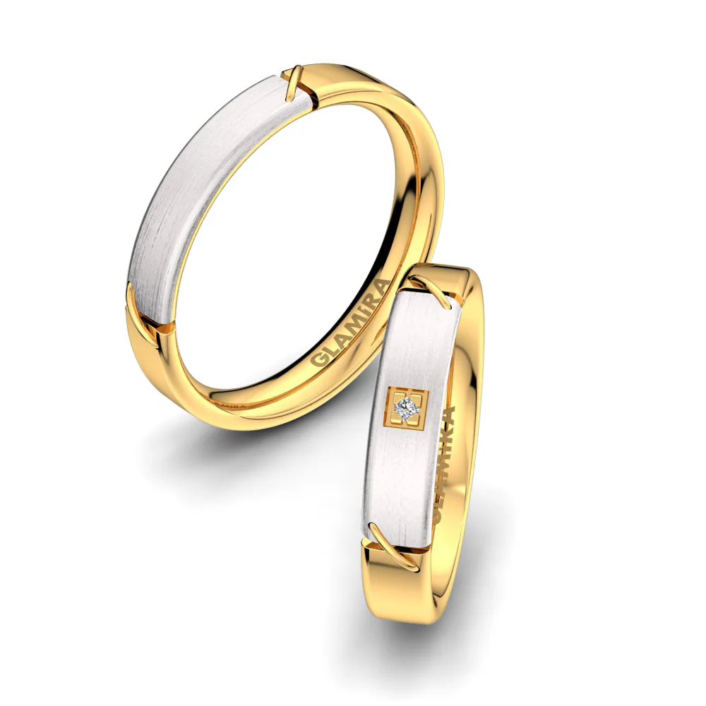 Venčani prsten Romantic Kiss 4 mm