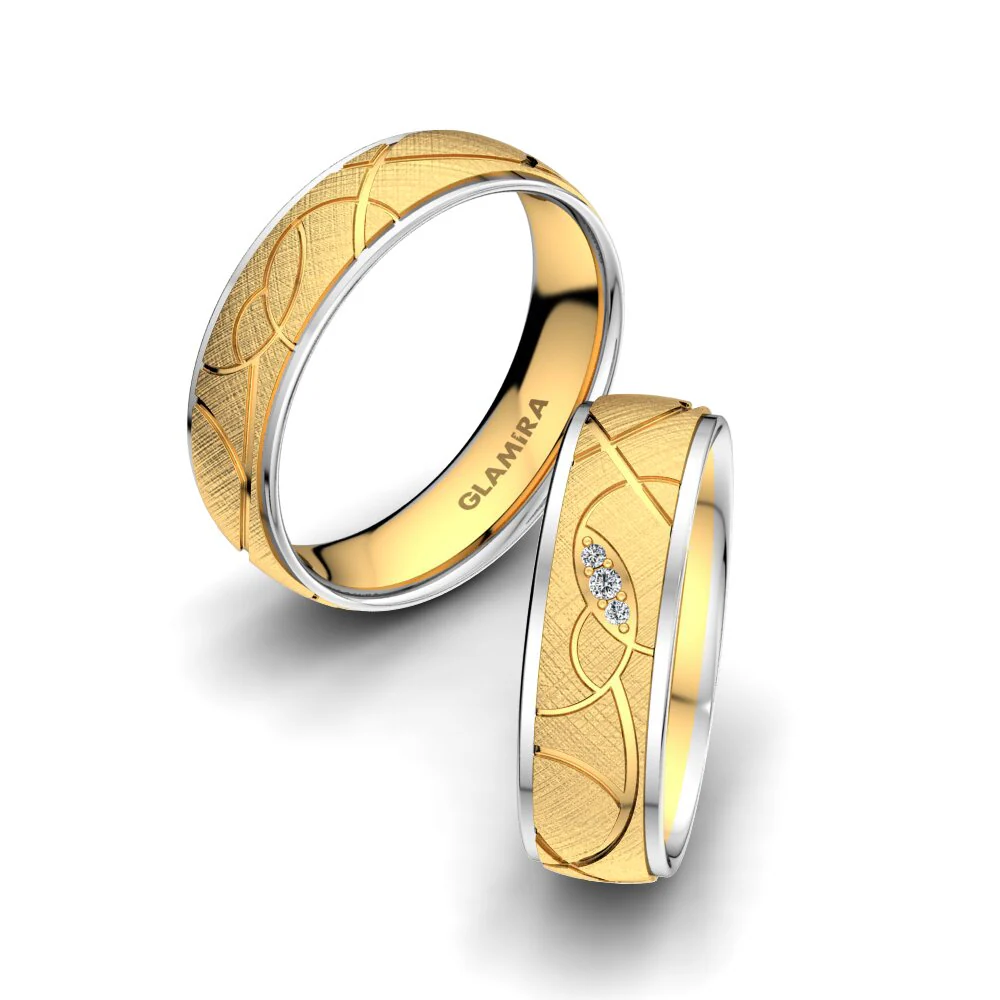 Venčani prsten Golden Aura 6 mm