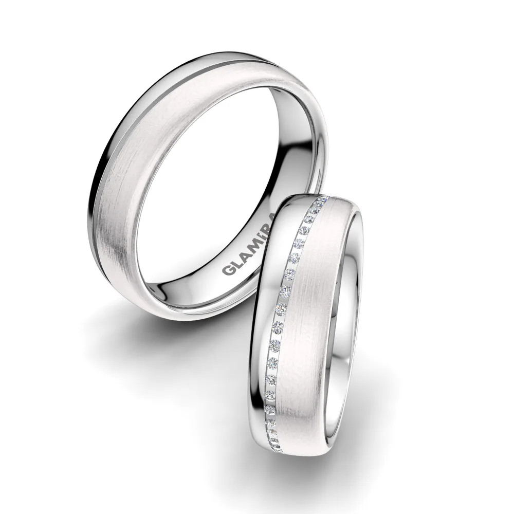 Venčani prsten Elegant Aura 6 mm