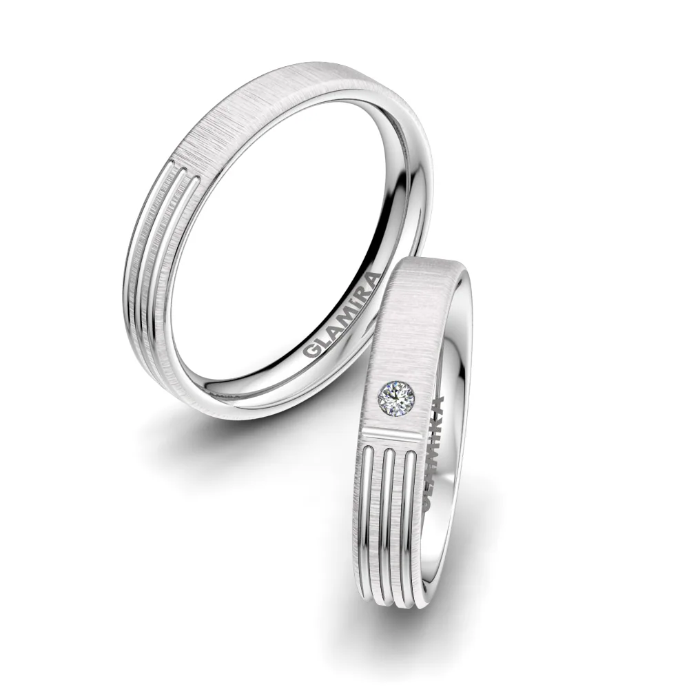 Venčani prsten White Lily 4 mm