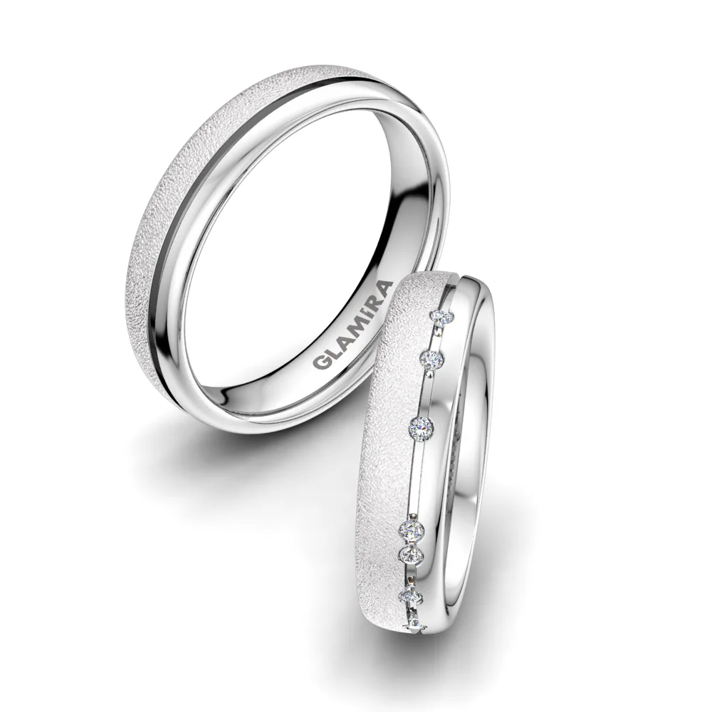 Venčani prsten White Fay 5 mm