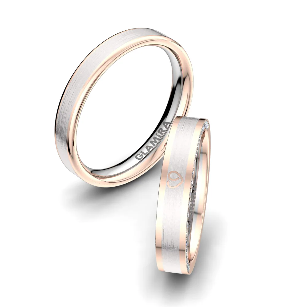 Parove prsten Golden Heart 4 mm