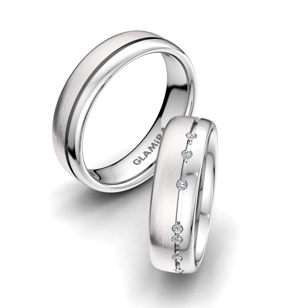 Venčani prsten White Fay 6 mm