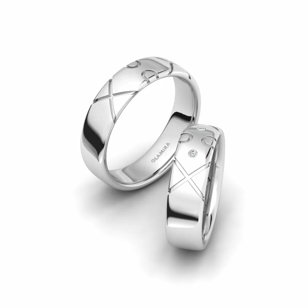 Venčani prsten Glamorous Line 6 mm