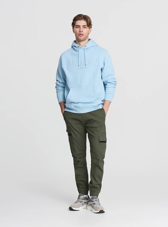 Cargo pantalone sa vezicom Žalfija