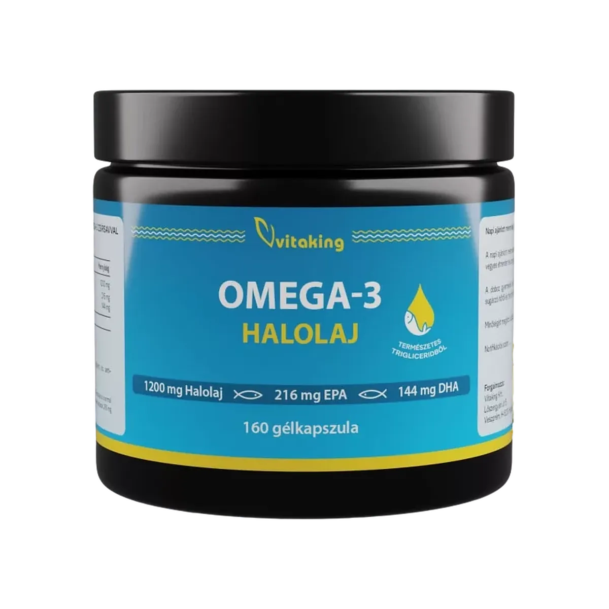 Triglyceride fish oil 1200 mg - Omega 3 (160 g.k.)