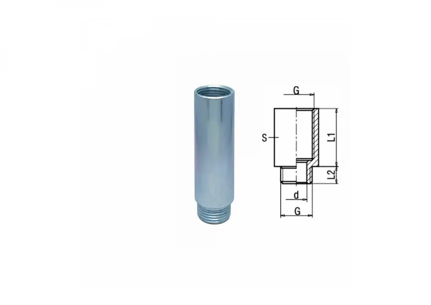 Vodovodni produžetak 1/2''x40 mm