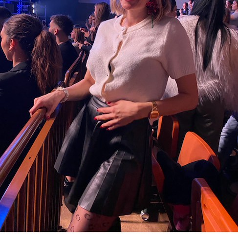 Kožna Zara mini suknja