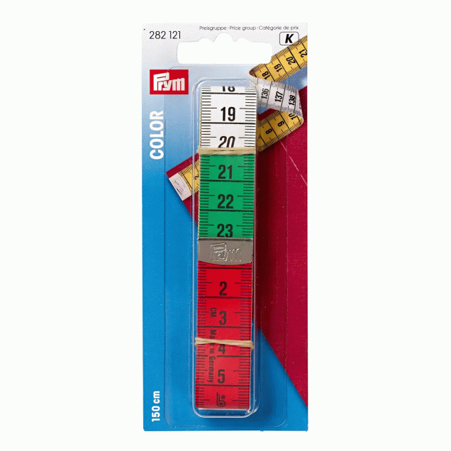 Krojački metar u boji, 150cm