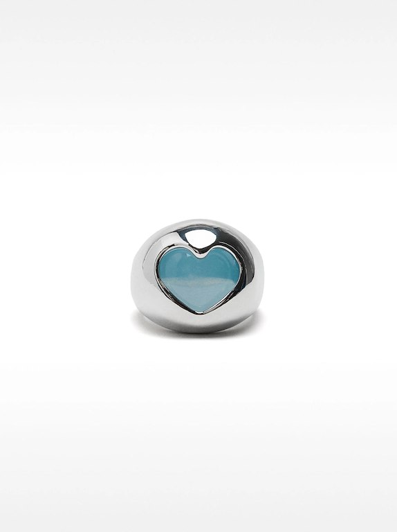 ROUNDED HEART RING