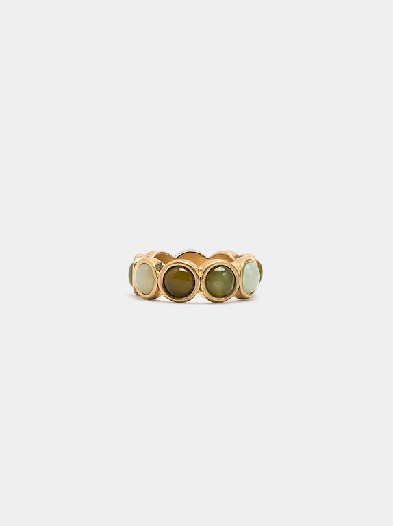 RING WITH MULTICOLOR CRYSTALS
