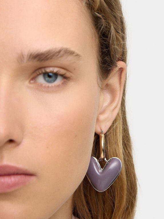 HOOP EARRINGS HEART