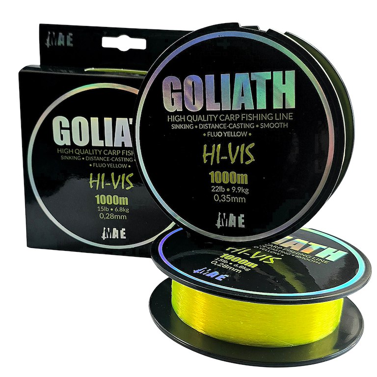 MATE GOLIATH HI-VIS CARP LINE 1000M