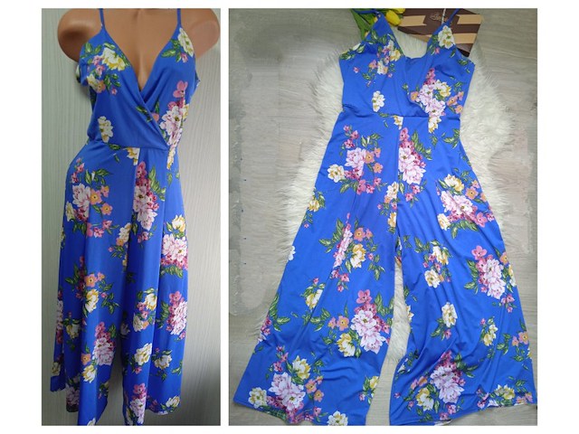 PRIMARK CVETNI KOMBINEZON VELICINE L/XL