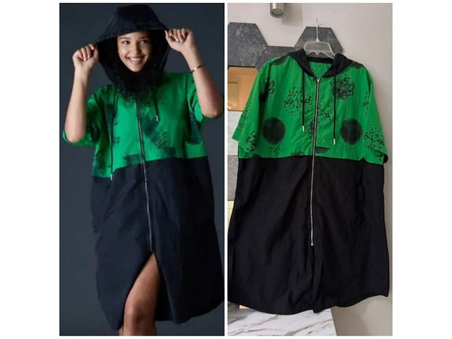 `FLY LUXURY` OVERSIZE MANTIL SA KAPULJAČOM - NOVO