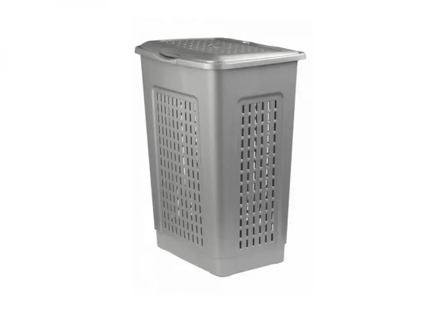 Korpa za veš sa poklopcem 50L - Siva